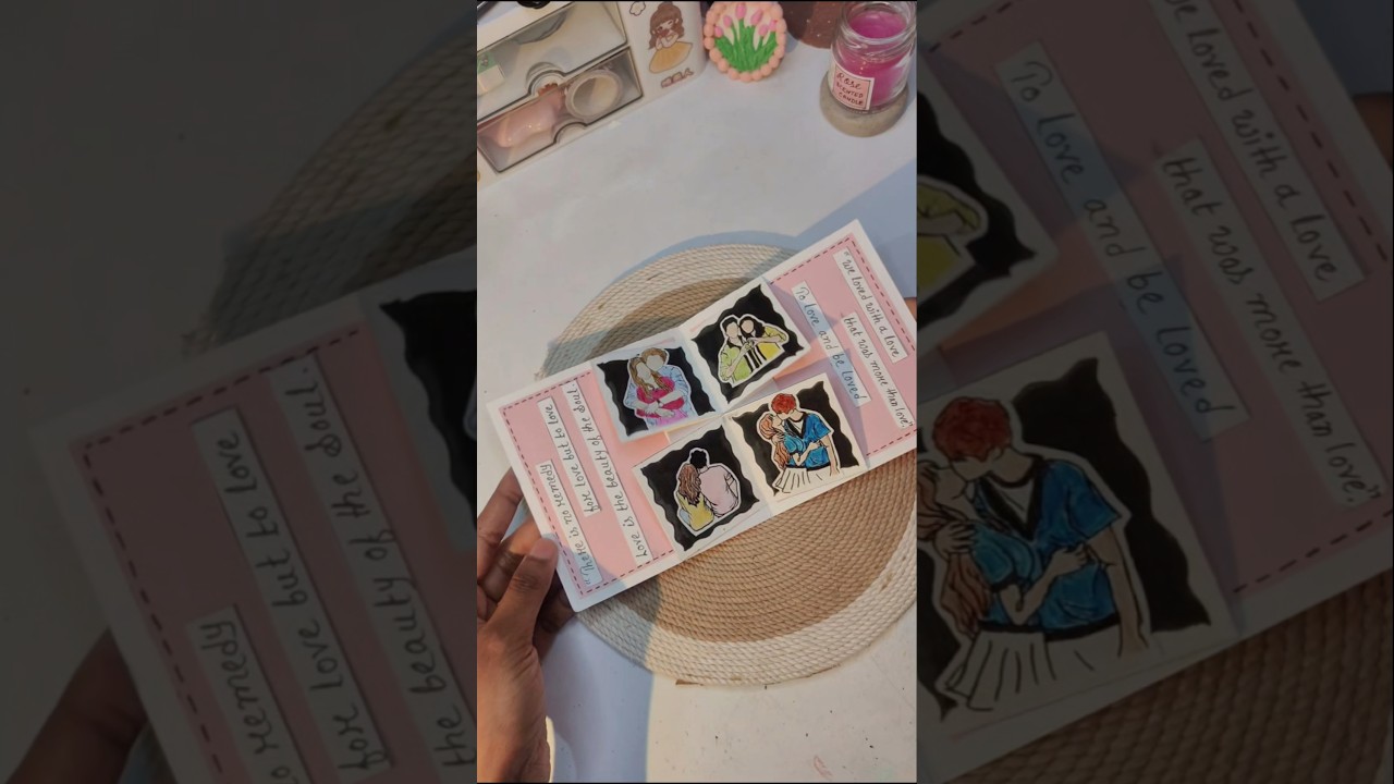 DIY Gift Card 💌🩷✨| #handmade #papercraft #diygiftidea #likeandsubscribe #viral #ytshorts