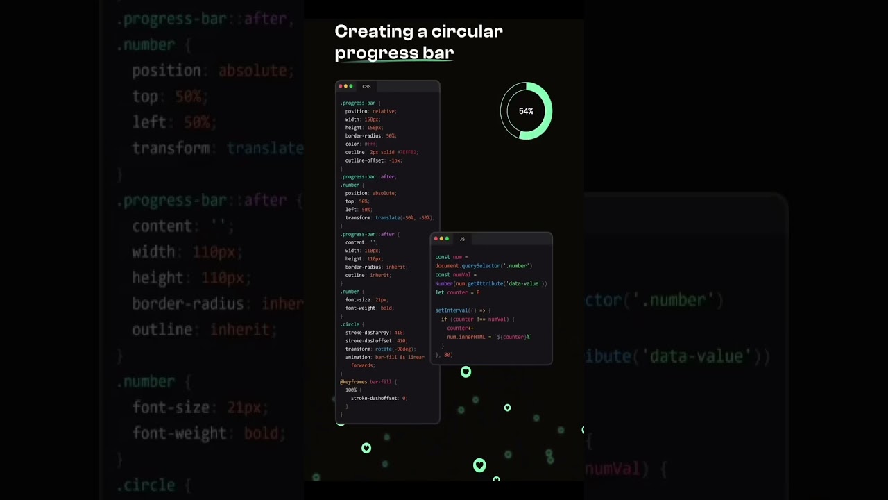 Creating a circular progress bar #shorts
