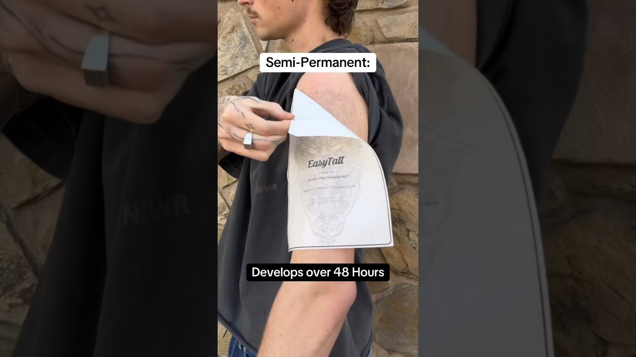 What’s the difference between Semi Permanent and Temporary tattoos? 👀
