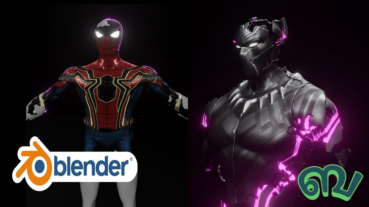 Marvel Nanotech Suit Blender Tutorial | Using modifiers