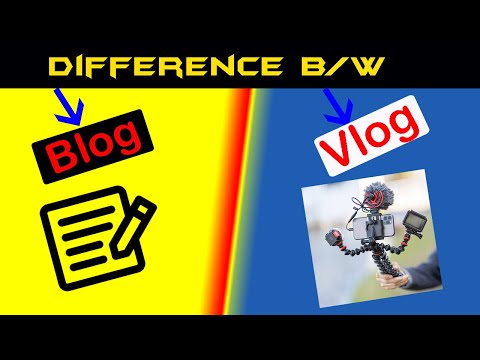 Vlog vs Blog || Difference b/w blog and vlog|| #vlog #blog #english