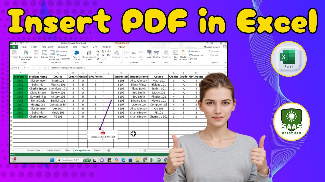 How To Insert PDF File In Microsoft Excel | Embed Documents (2025)