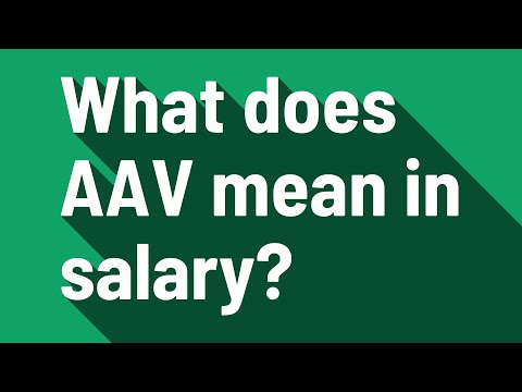 What does AAV mean in salary?