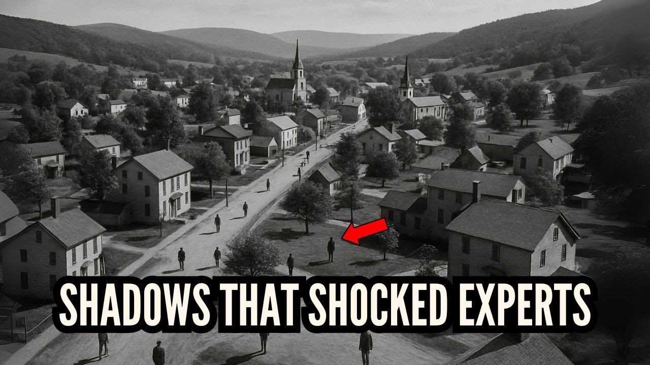 A 1909 Aerial Photo of a Town Was Normal — Until They Enlarged the Shadows on the Ground.