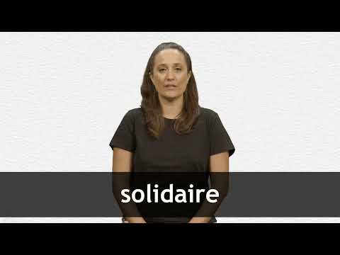 English Translation of “SOLIDAIRE” | Collins French-English Dictionary