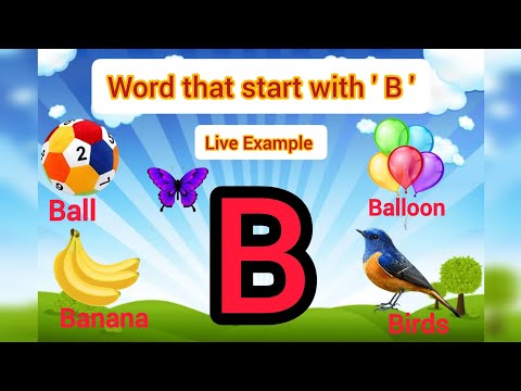 Words That Start With B l live Example Kid vocabulary