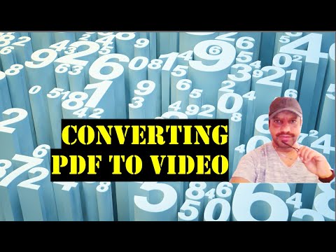 How to Convert PDF file into a Video File in WIndows 10 (6/2020)