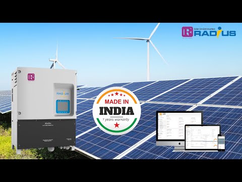 On grid Solar inverter - Rishabh Radius 7kW On Grid Inverter Service ...