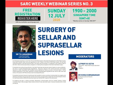 SURGERY OF SELLAR AND SUPRASELLAR LESIONS: Dr T N Janakiram – Sahasra ...