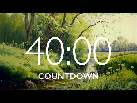 40 Minute Timer with Relaxing Music and Alarm