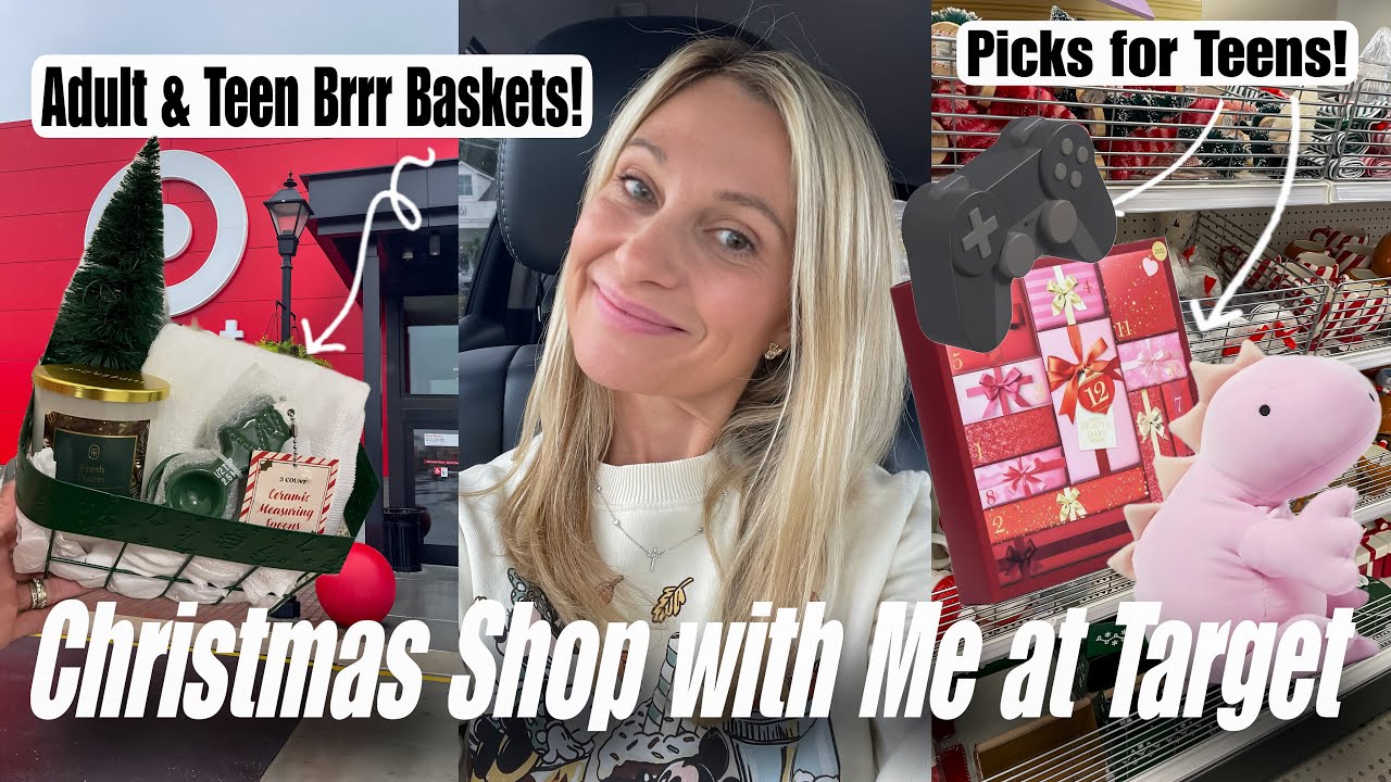 Christmas Shopping at Target! Affordable & Trendy Gifts for Teens & Adults + Brrr Basket Ideas!