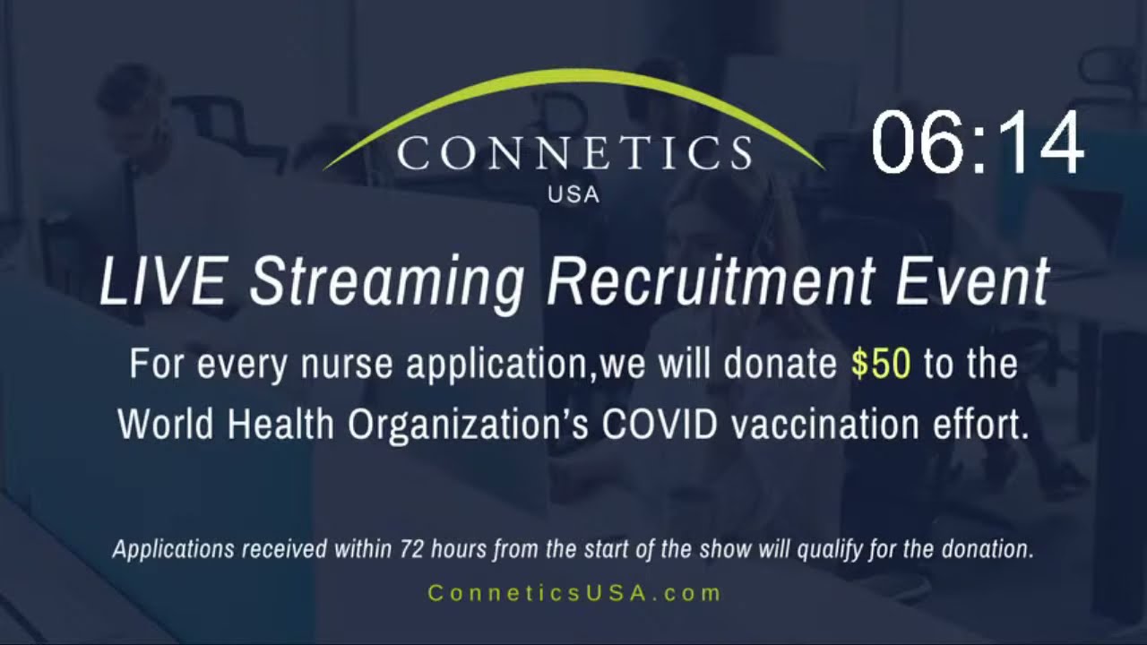 CONNETICS USA LIVE RECRUITMENT EVENT