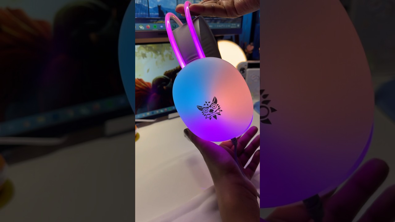 Cute Rgb Rainbow Headset 🎧