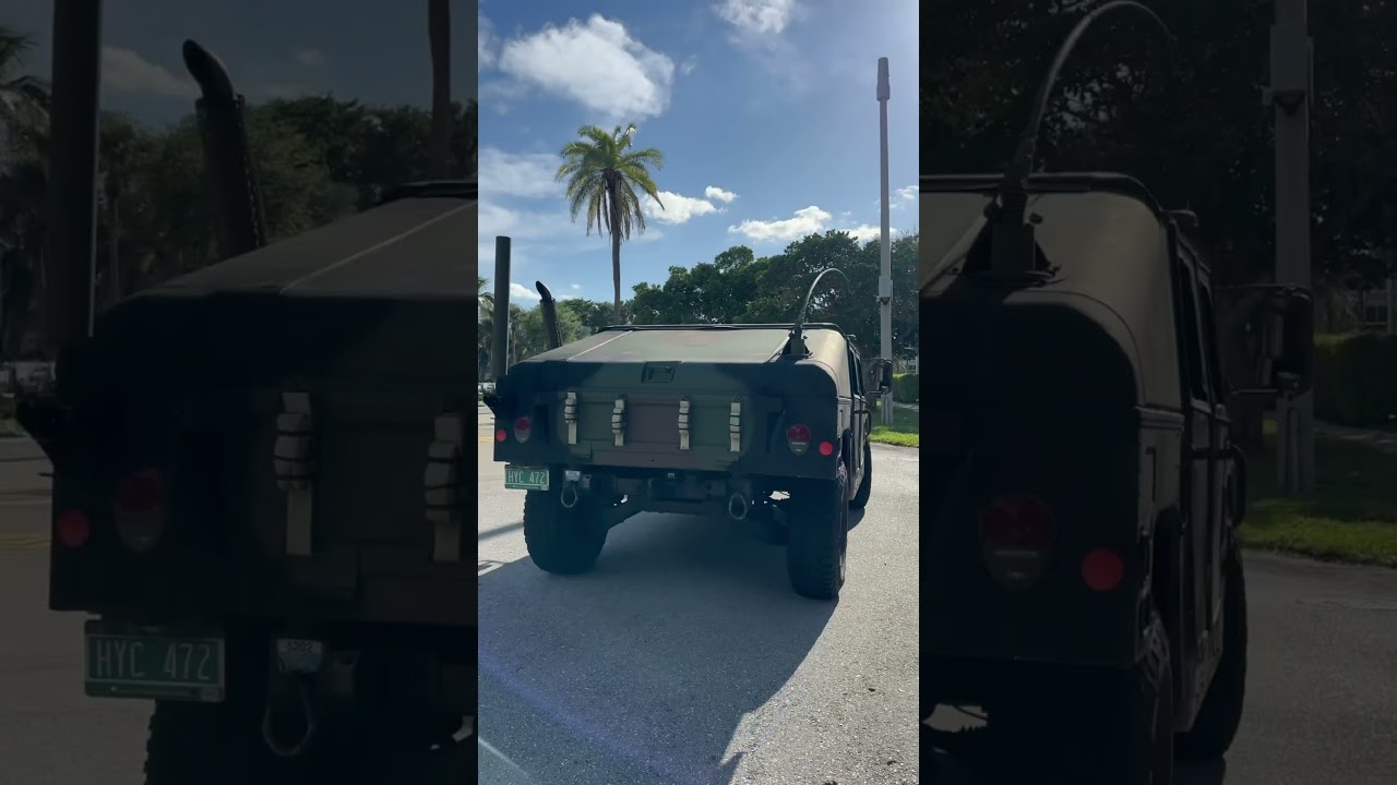 2002 AM General M1045A2 HMMWV Startup and driving video.