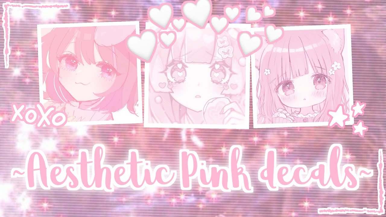 Aesthetic Pink Anime decals/decal id | For Royale high and Bloxburg ( ◜‿◝ )♡