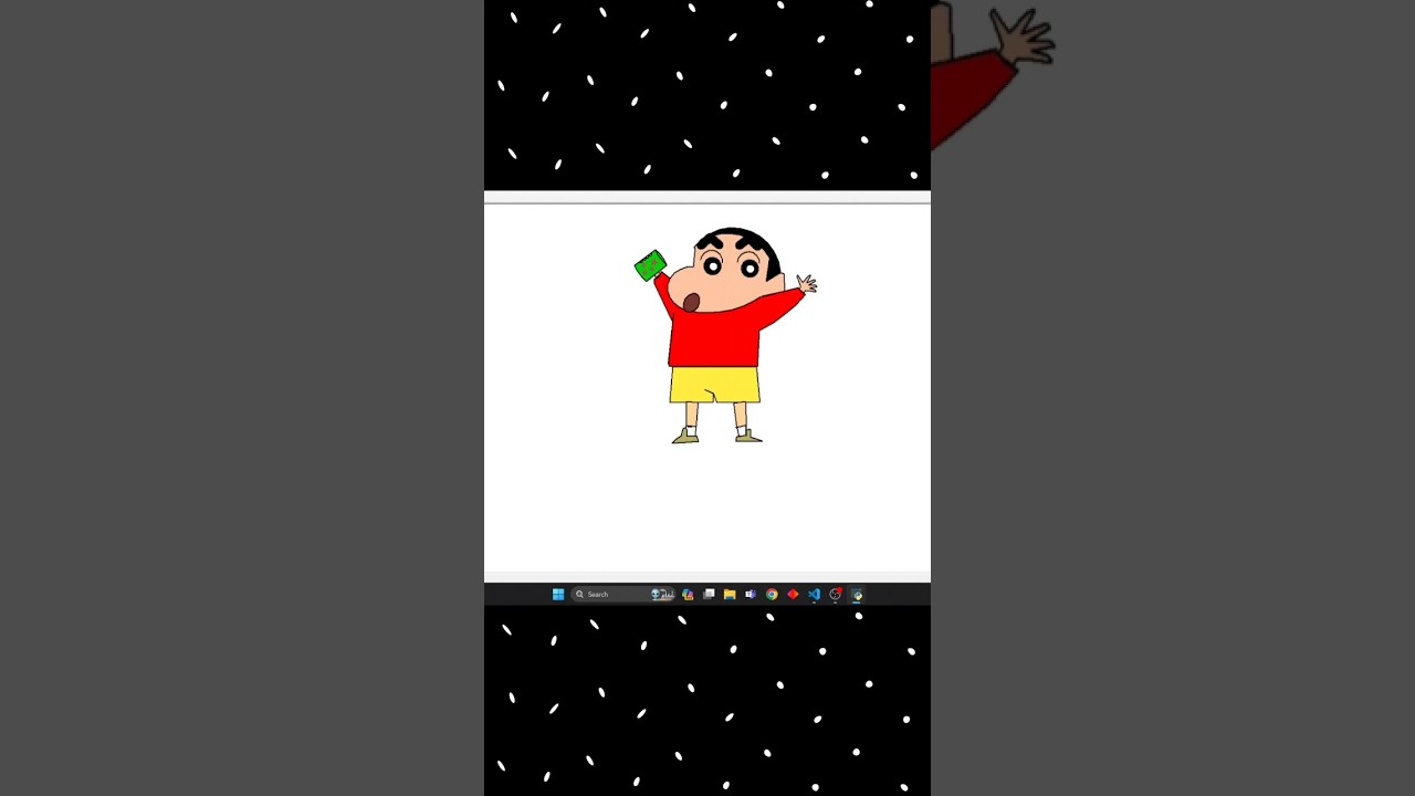 Shin Chan In Python (Source Code) #shorts #python #coding #programming #shinchan