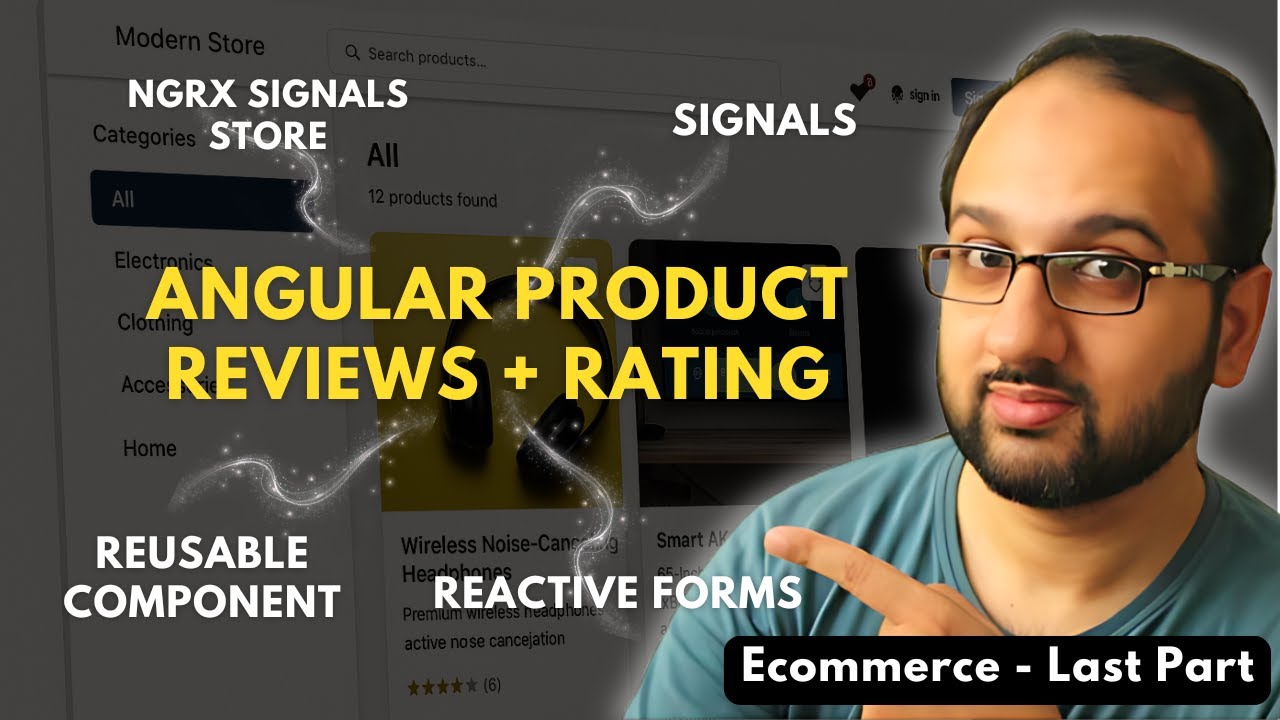 Angular Product Reviews & Star Rating Component - Ecommerce App (Last Part)