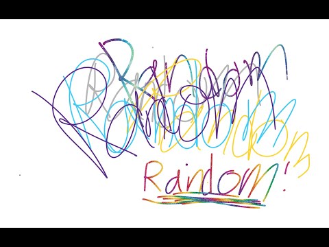 Drawing with a Random Word Generator