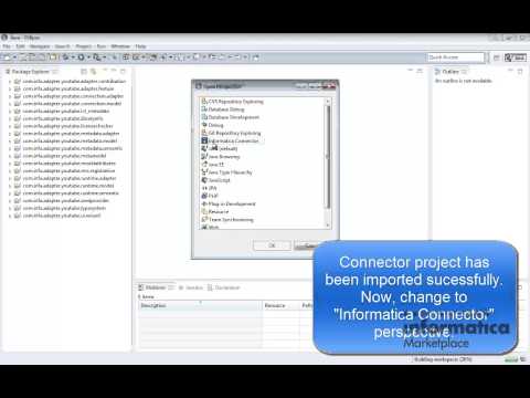 Import Informatica Connector Project into Eclipse
