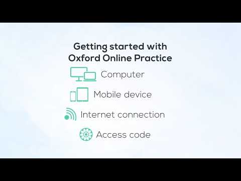1. Getting started – Oxford Online Practice