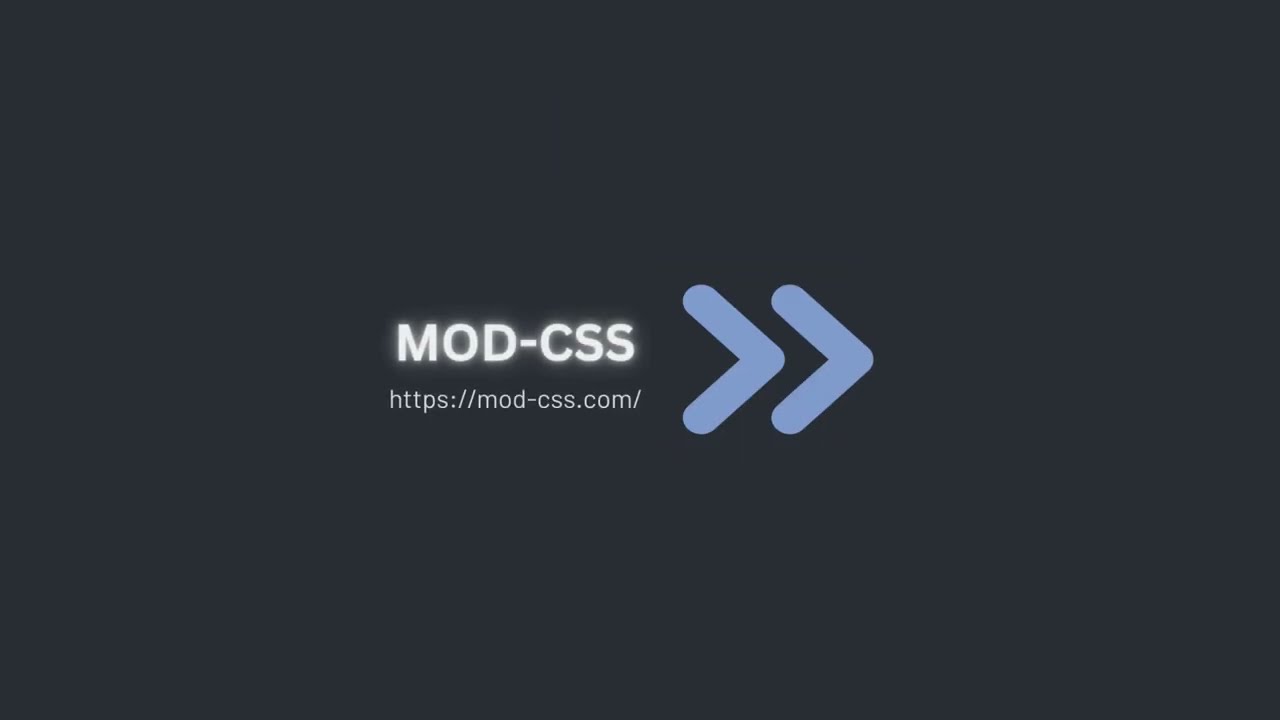 MOD-CSS FRAMEWORK |  Overview