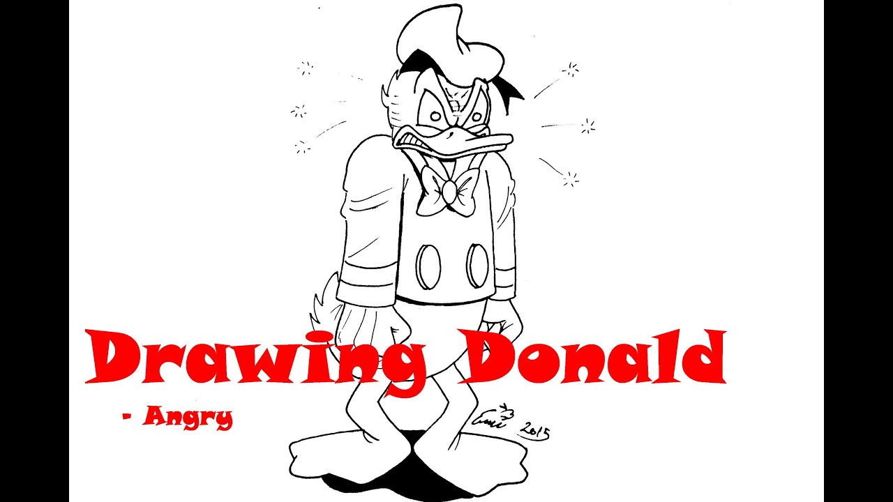 Drawing Donald - Angry