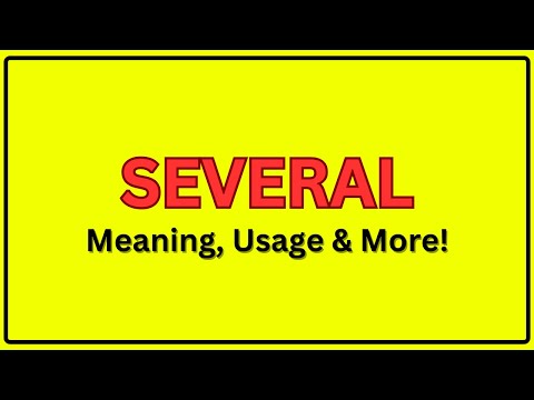 Meaning of Several | Pronunciation of Several | Several In a Sentence