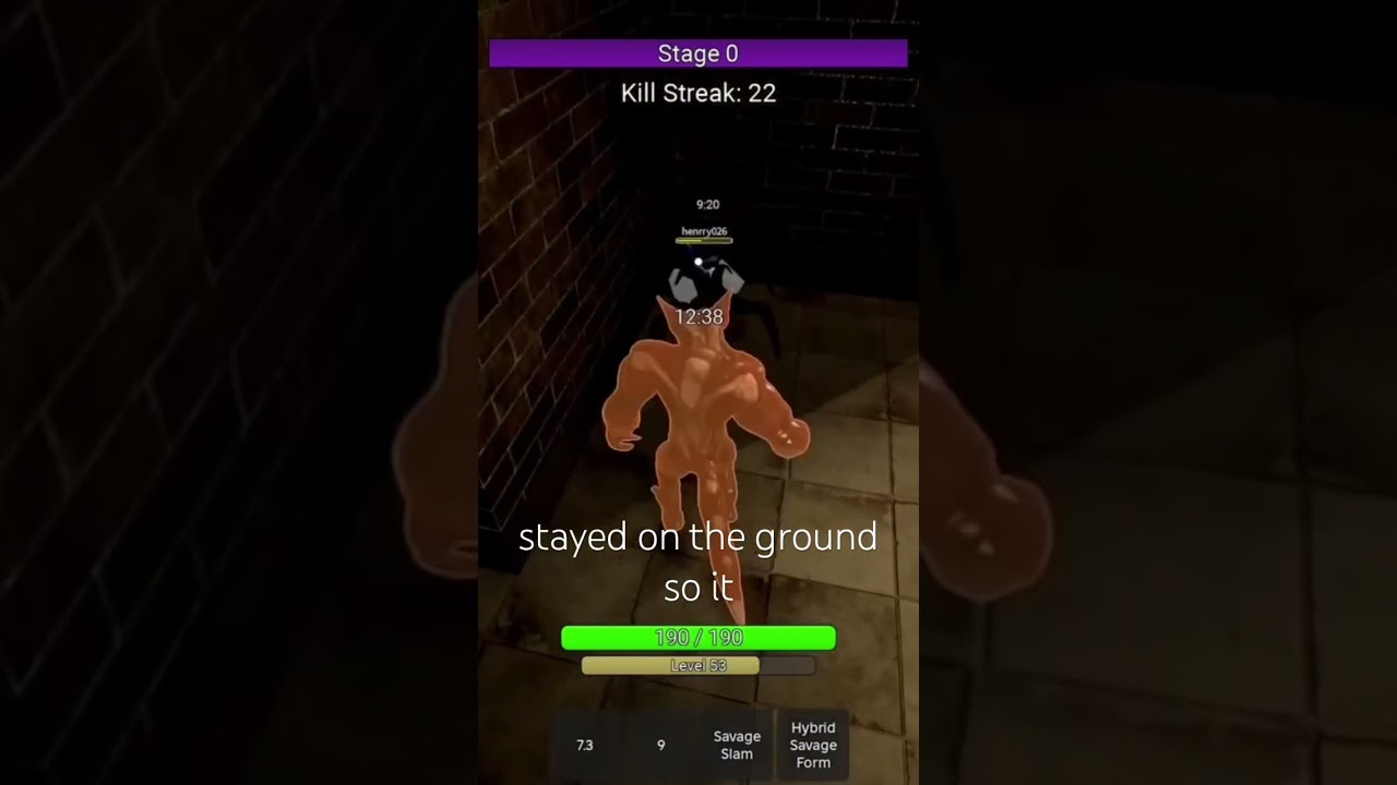 Werewolf combo on a spider monster