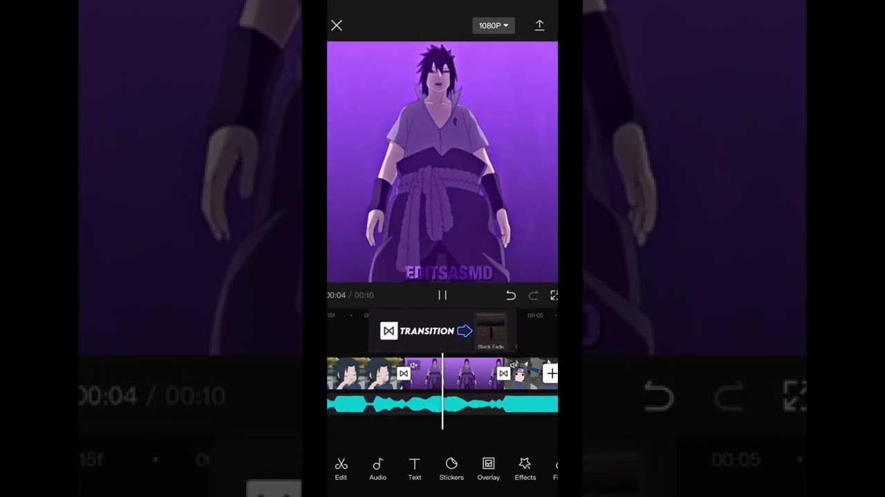 Easy CapCut edit 🔥￼ #capcut #anime #naruto #capcuttutorial