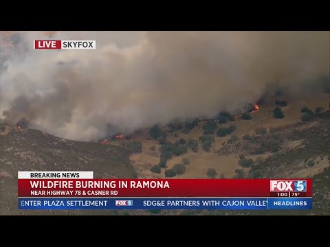 Wildfire Burning In Ramona