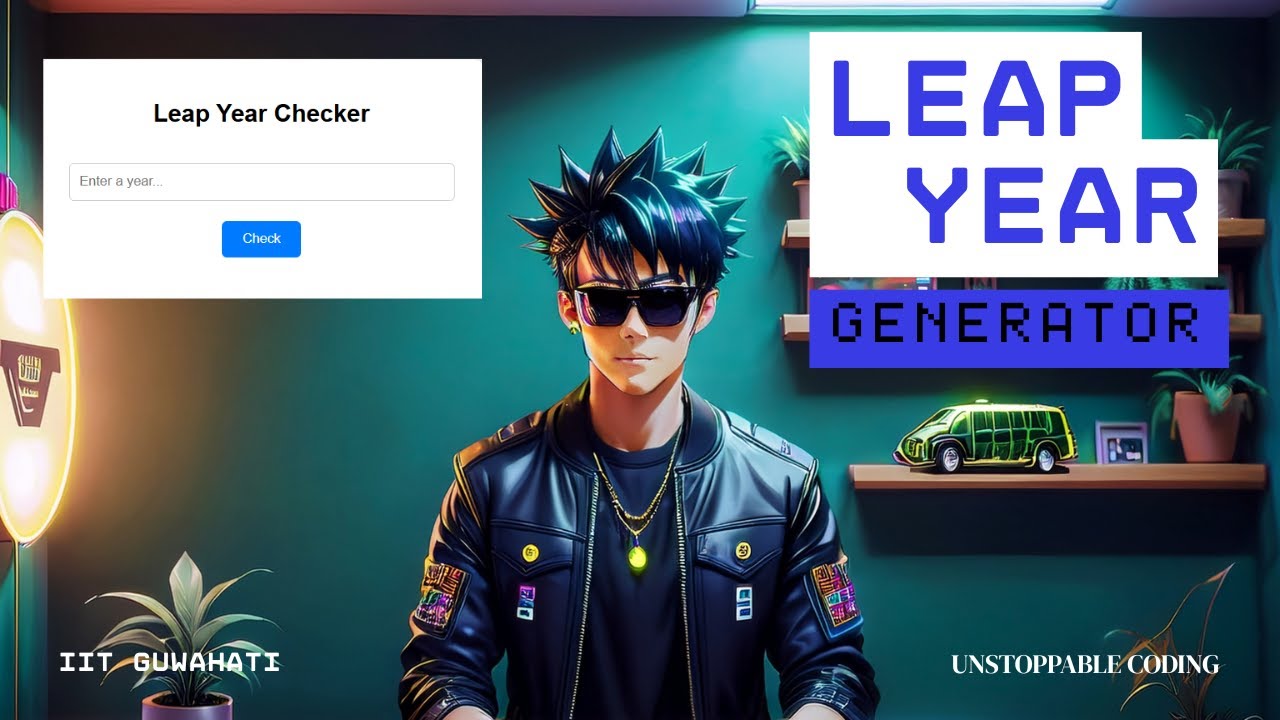 How To Make Leap-Year-Checker Using HTML CSS And Javascript | Leap Year | Unstoppable Coding