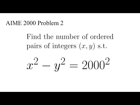Counting Number of Factors | AIME 2000 Problem 2