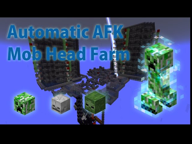 Automatic AFK Mob Head Farm Minecraft Map