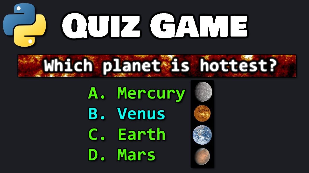 Create a QUIZ GAME with Python 💯