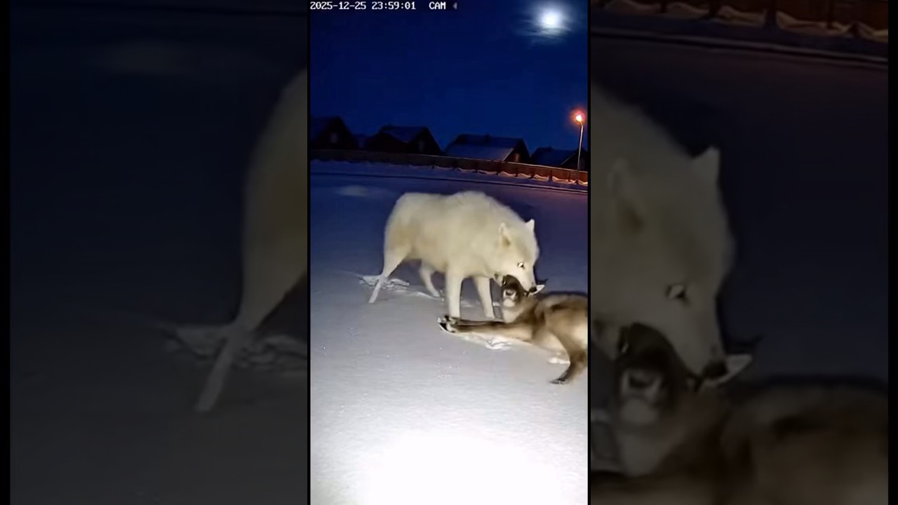 Could This Violent Wolf Pin Be Final? #wildanimals #snow #wolf #Trending #naturephotography