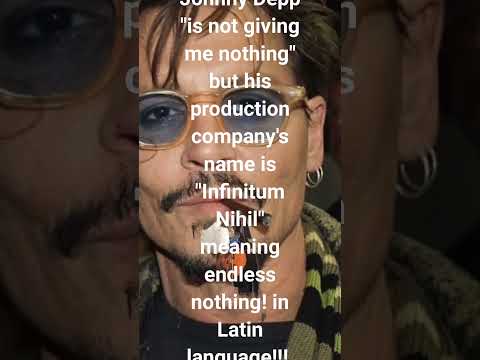Johnny Depp & Infinitum Nihil (the meaning!)