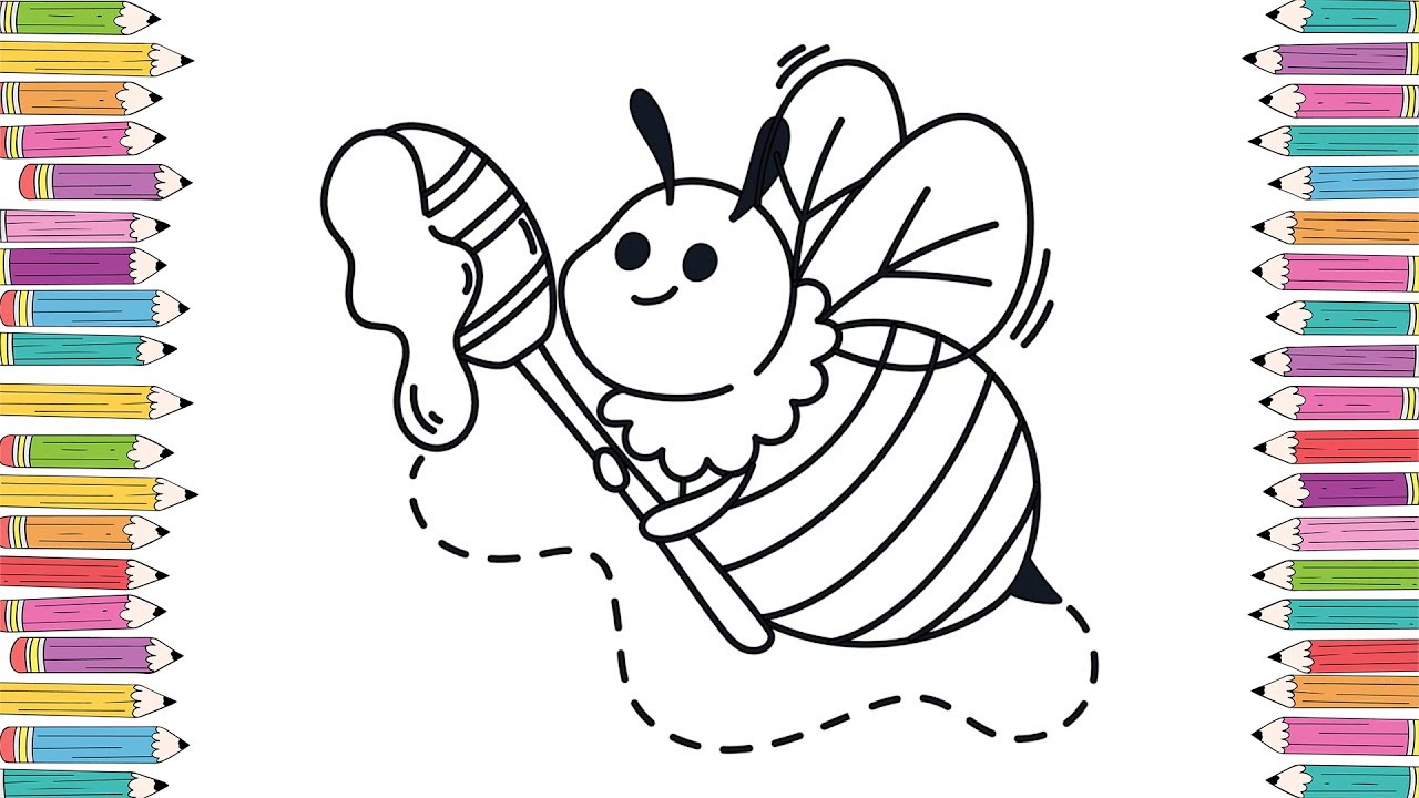 Cute Bee Coloring Pages for a Buzzing Good Time
