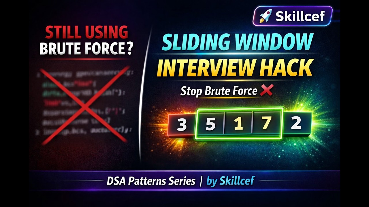 Master the Sliding Window Technique in 5 Minutes | DSA Interview Prep