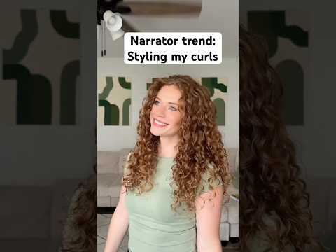 Dramatic narrator 🙄😂 #curlyqueen #curlyhair #redheaddays #hairtok #hairtype #hairtutorial