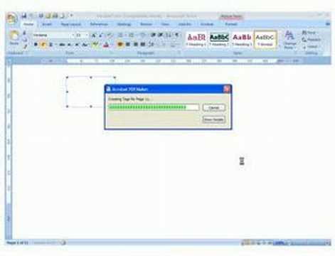 Converting A Microsoft Word Document To Adobe PDF Format