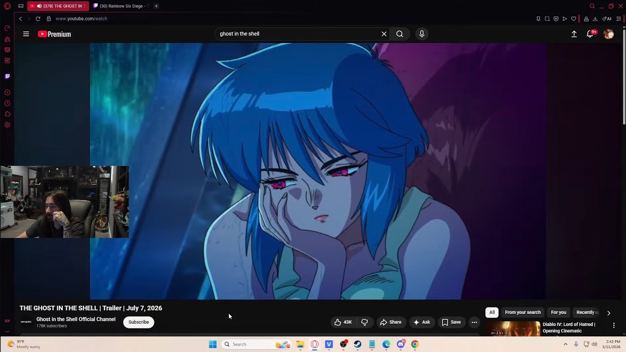 MoistCr1TiKaL's Reaction to THE GHOST IN THE SHELL Trailer (2026)