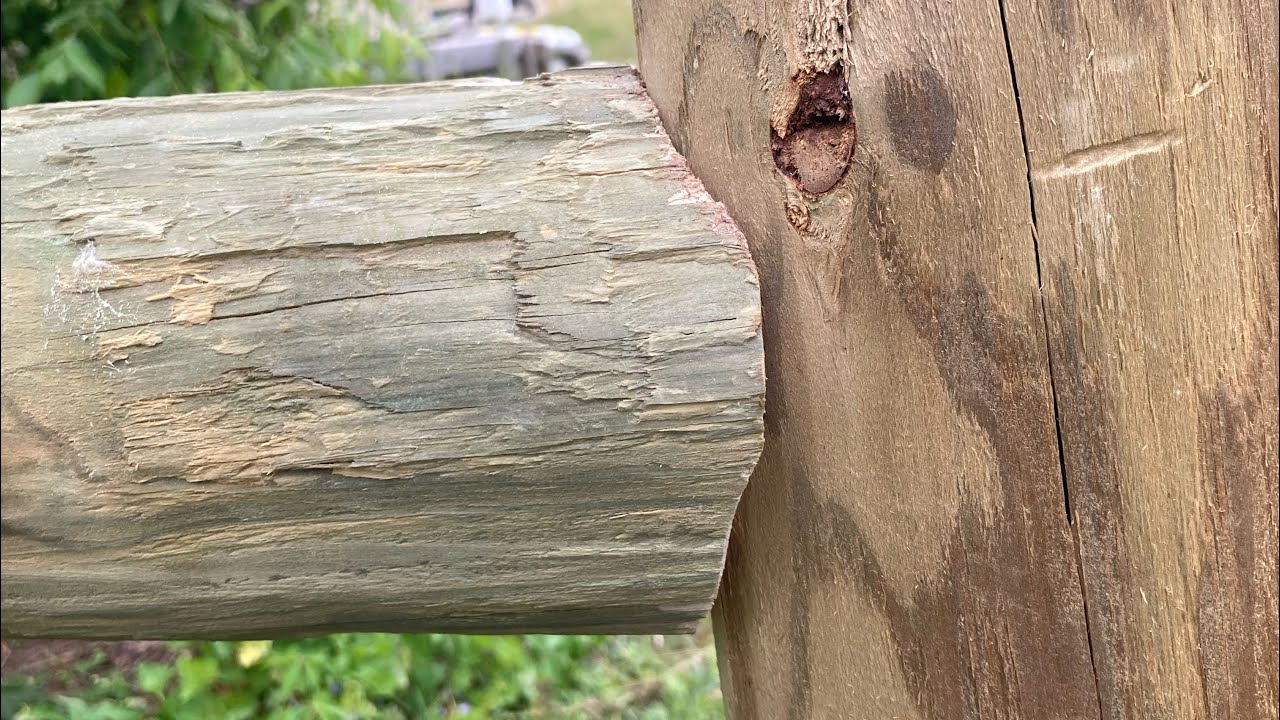 How to notch or cope the end of a wood fence rail