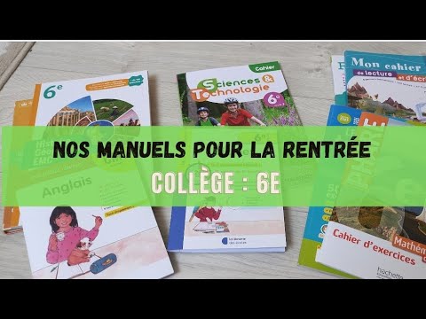 IEF | Rentrée scolaire Collège 6e | Manuels scolaires