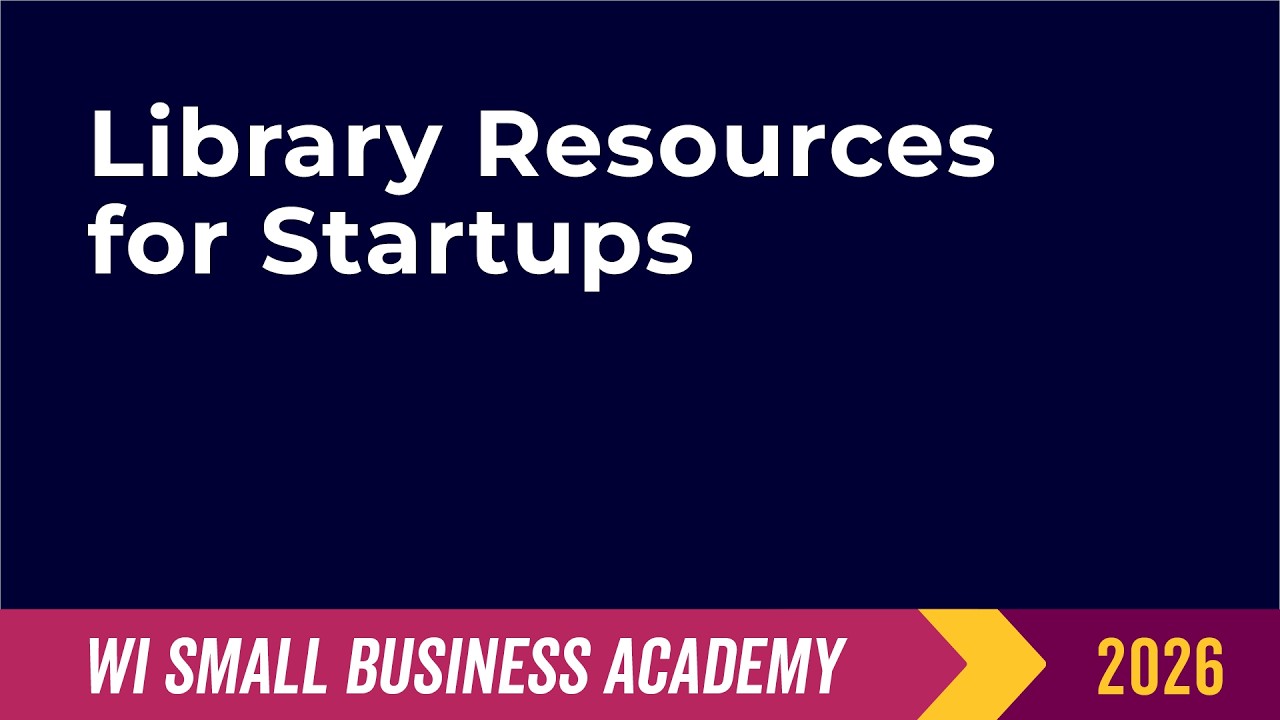 Library Resources for Startups