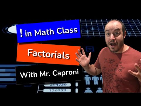 What is an exclamation point in math ? ! - Factorials