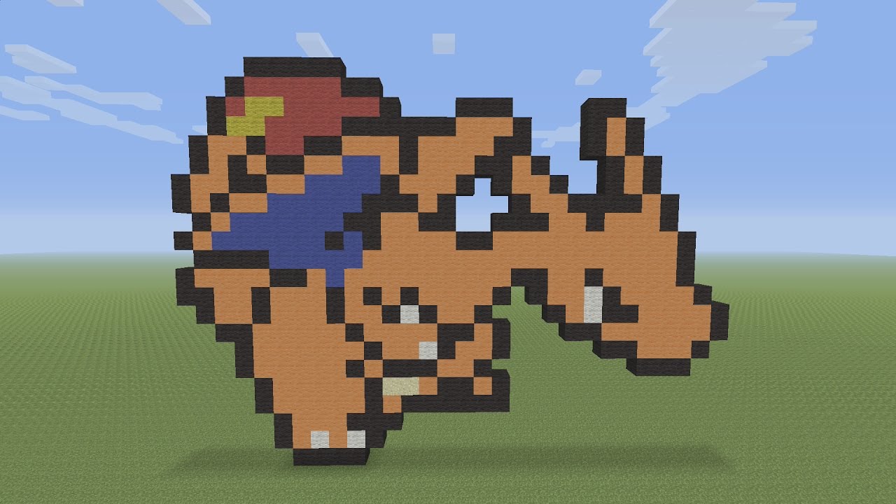 Minecraft Pixel Art - Charizard Pokemon #006