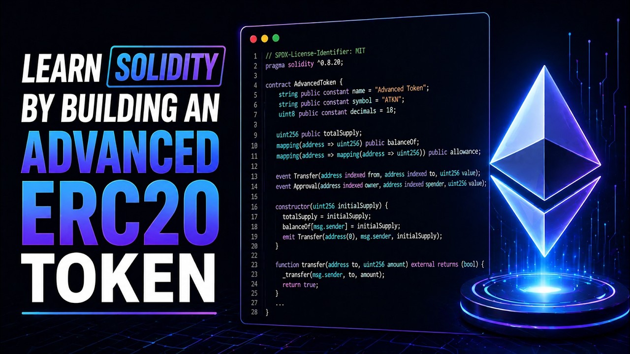 Learn Solidity by Building an Advanced ERC20 Token