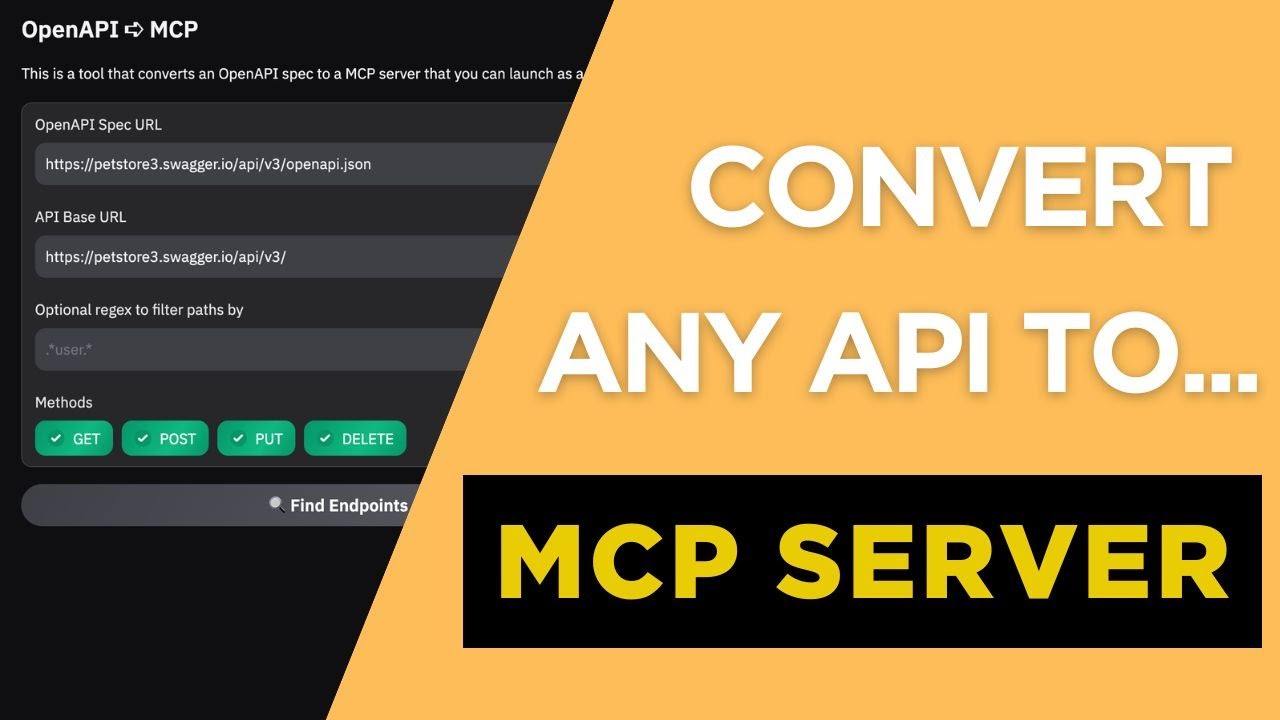 How to INSTANTLY convert an API to an MCP server (NO CODE)