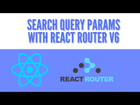 Search query params with React Router v6