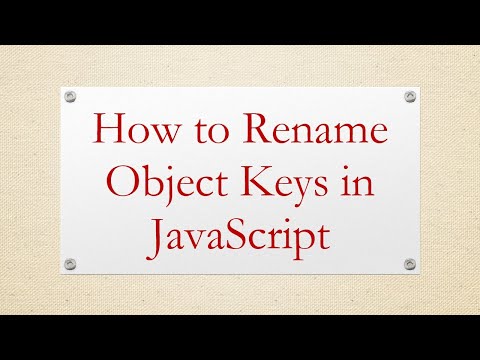 How to Rename Object Keys in JavaScript